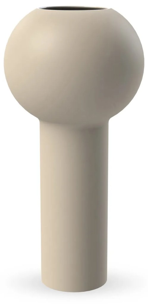 COOEE Design Keramická váza Pillar Sand 24 cm, krémová barva, keramika