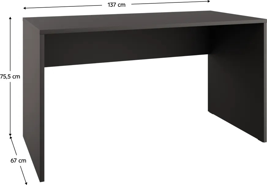 PC stůl, antracit, ADAPO ADP03