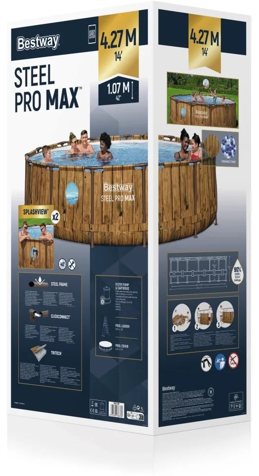BESTWAY Steel Pro Max Splashview 427 x 107 cm 561JM
