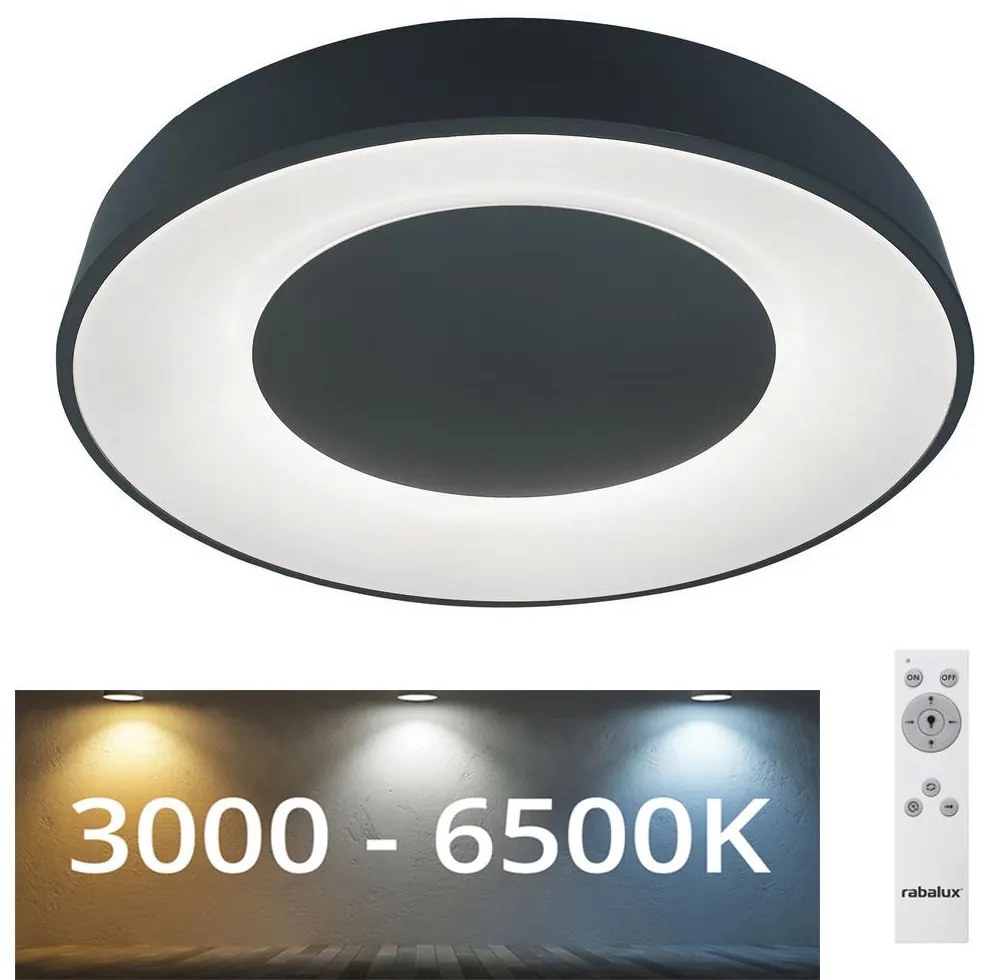 Rabalux Rabalux - LED Stmívatelné stropní svítidlo LED/38W/230V černá 3000-6500K + DO RL3082