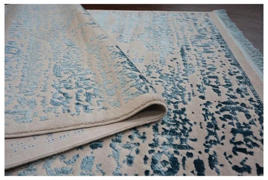 Luxusní kusový koberec akryl Bond modrý 80x300cm