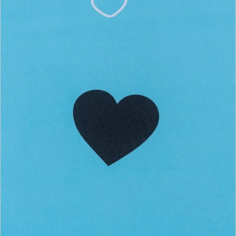 Prostěradlo z mikrovlákna CORAZON modré 180x200 cm