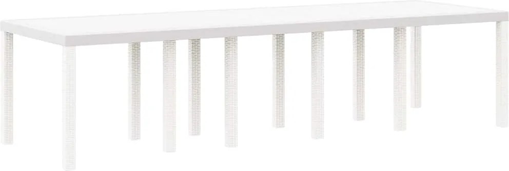 Zahradní stůl Bílá 300 x 100 x 73 cm polyratan 3378522