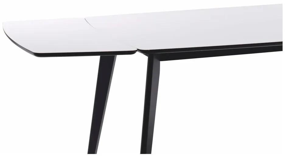 Černo-bílá přídavná deska k jídelnímu stolu Rowico Griffin, 90 x 45 cm
