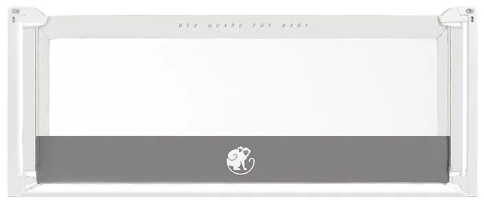 Zábrana na postel Monkey Mum® Popular - 80 cm - světle šedá