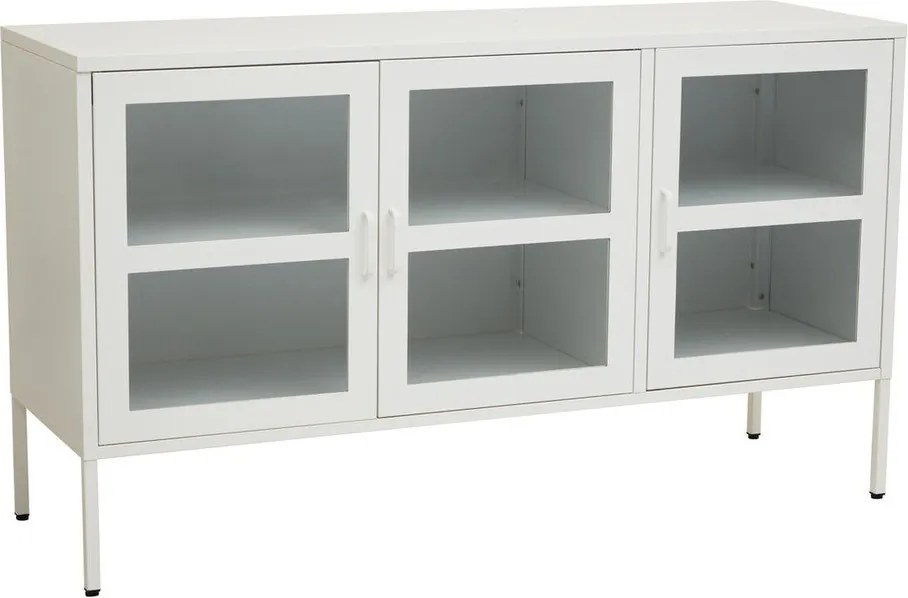 Bílá ocelová vitrína 140x80x45 cm Acier – Premier Housewares