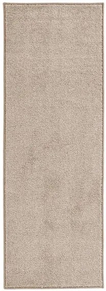 Hanse Home, Kusový koberec Pure 102662 Taupe/Cream, 80x400, béžová, kancelář