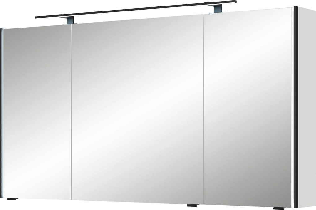 XXXLutz ZRCADLOVÁ SKŘÍŇKA, bílá, 133,2/70,3/17,0 cm Sadena - Koupelnové série - 001864025401
