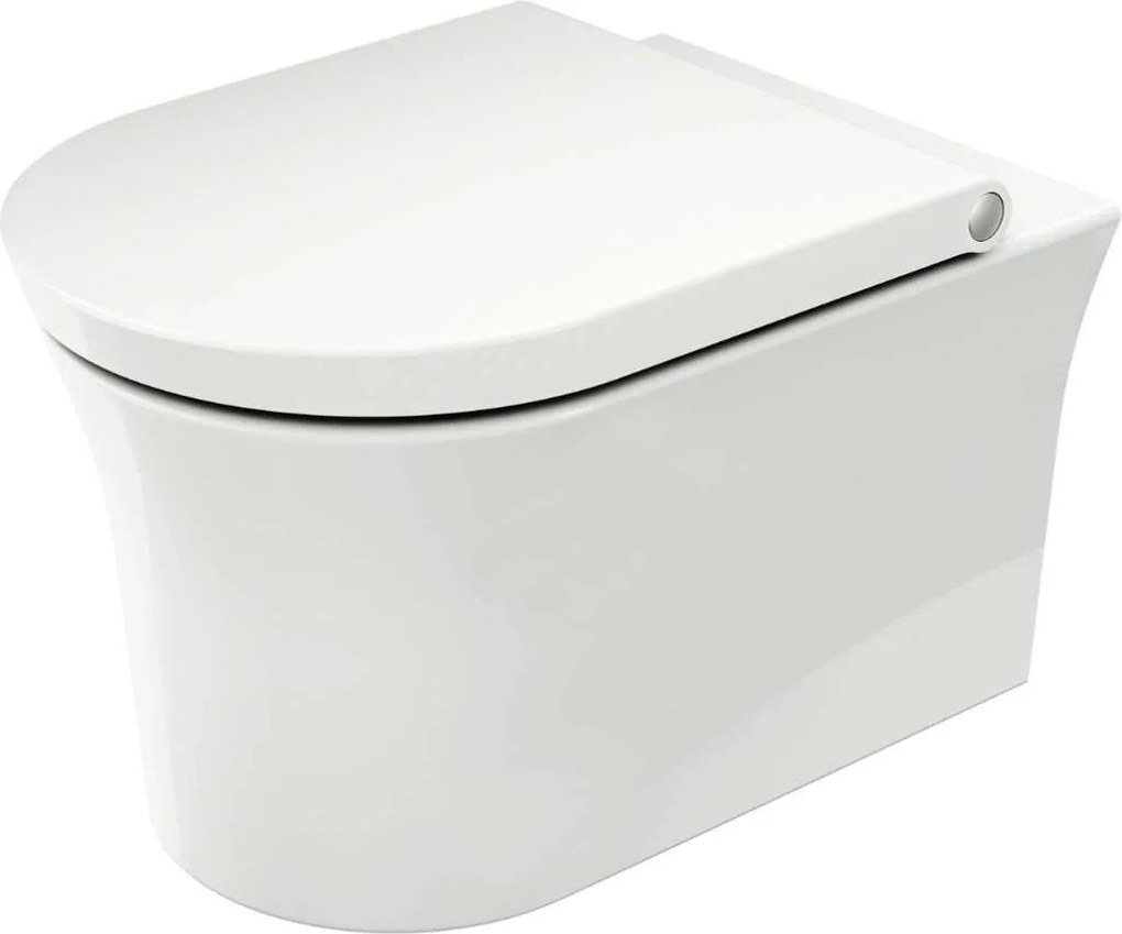 Duravit White Tulip - Závěsné WC, Rimless, HygieneFlush, DuraShield, bílá 257609AA00