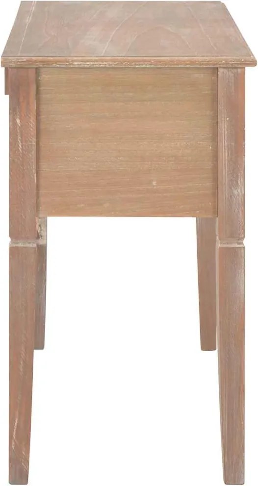 Psací stůl hnědý 109,5 x 45 x 77,5 cm dřevo 280072