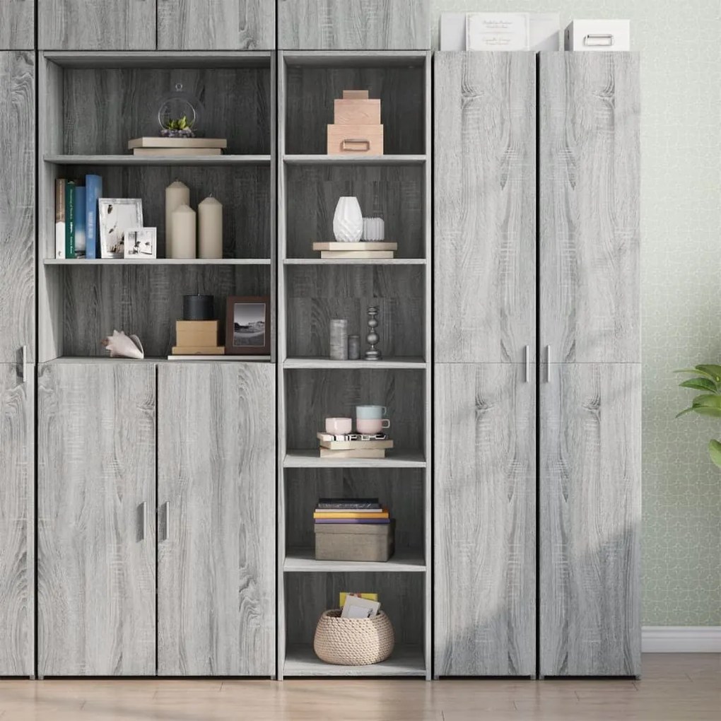 Skříň highboard šedá sonoma 45 x 41 x 185 cm kompozitní dřevo