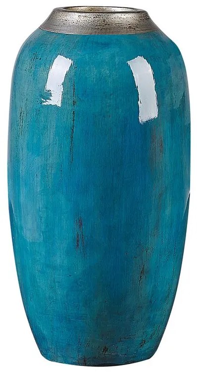 Dekorativní váza modrá MILETUS Beliani
