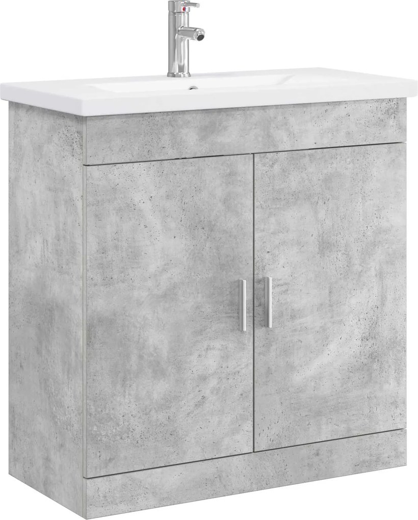 Sada koupelnového nábytku Betonově šedá 81 x 40 x 84,5 cm 3404361