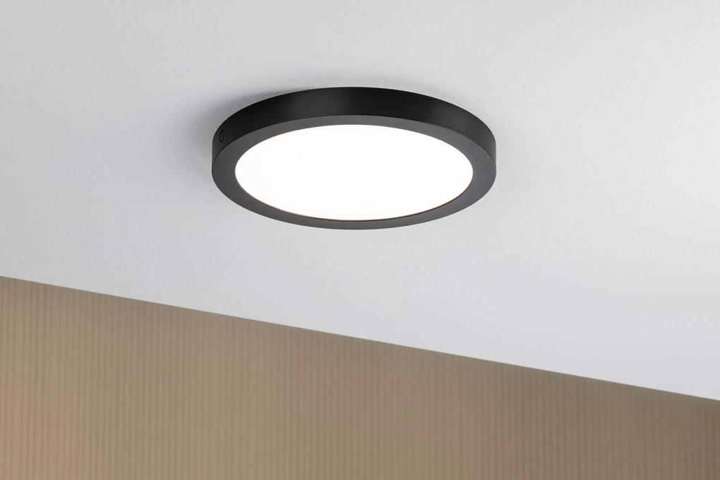 Paulmann 70984 Abia, stropní LED svítidlo, 22W 2700K, černá, prům.30cm