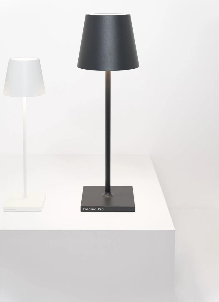 Stolní lampa Poldina 49,7 cm tmavě šedá