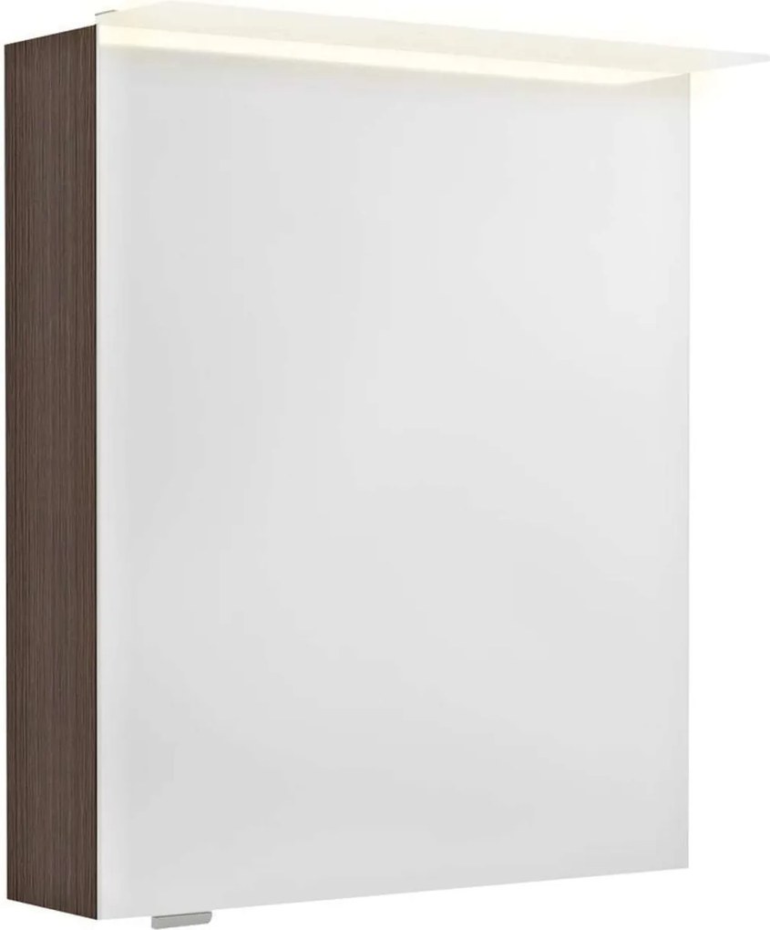 Sapho Linex - Zrcadlová skříňka s LED osvětlením 60x70x15 cm, P/L, borovice rustik LX060-0016