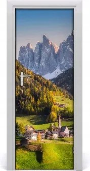 Samolepka Fototapeta na dveře Ozdobná maskovací panorama hory 75x205