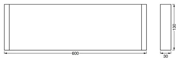 Ledvance - Police s LED osvětlením LINEAR LED/12W/230V 60 cm IP44