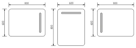 Nimco LED zrcadlo 600x800 - ZP 2002