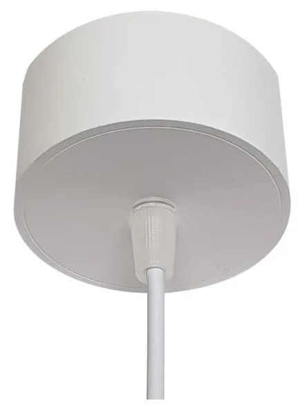 LED2 3251431DT Luky Z, bílý závěsný váleček, 20W LED 3000K TRIAC, výška 19,2cm