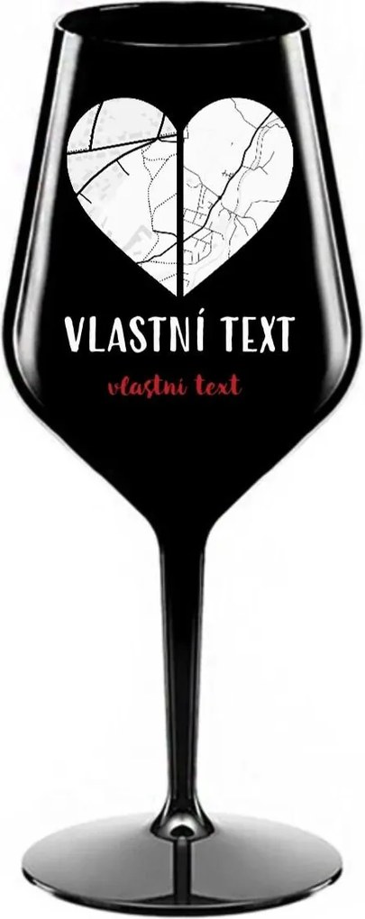 Personalizovaná nerozbitná sklenice - Dvě místa, jedno srdce