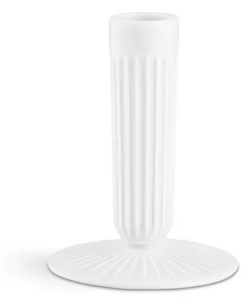 Bílý kameninový svícen Kähler Design Hammershoi, výška 12 cm
