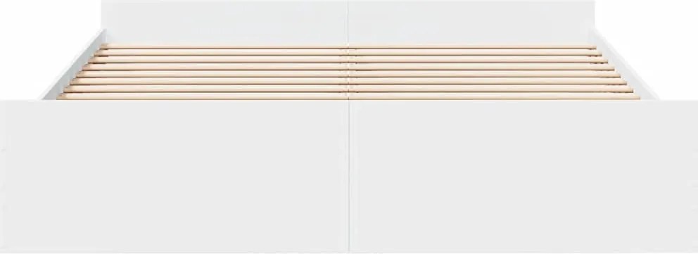 Rám postele se zásuvkami bílý 180 x 200 cm kompozitní dřevo 3280272