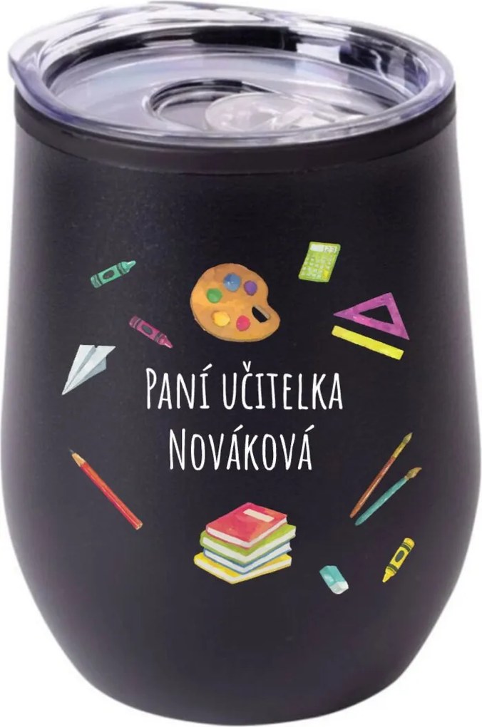 Personalizovaný cestovní termo hrnek Bowl - Školní pomůcky