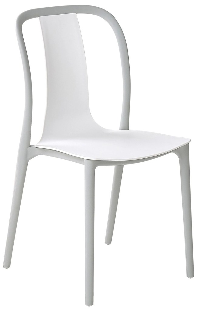 Sada 2 zahradních židlí bílo šedá SPEZIA Beliani
