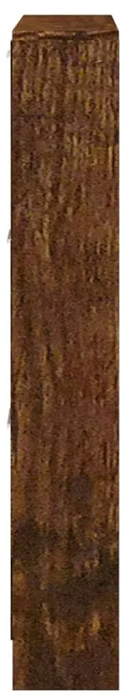 Botník kouřový dub 59x17x108 cm kompozitní dřevo - Default Title