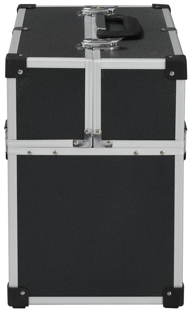 Kufr na nářadí 38 x 22,5 x 34 cm černý hliník,  91849