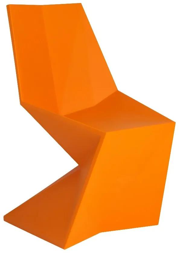 OnaDnes -20% VONDOM Oranžová plastová jídelní židle VERTEX