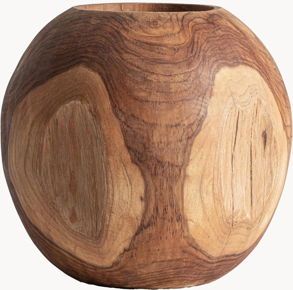Váza z teakového dřeva Humble, V 27 cm
