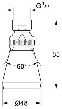 GROHE 28094000 - Hlavová sprcha 50 mm lesklý chrom