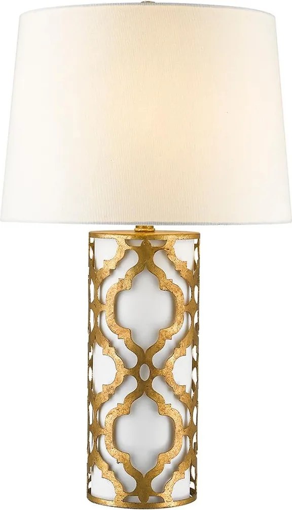 Stolní lampa Elstead Arabella 70 cm Patinované zlato 1x E27