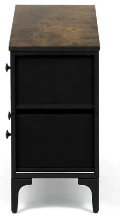 Retro komoda LINEA - old wood / MDF Barva: Vícebarevná