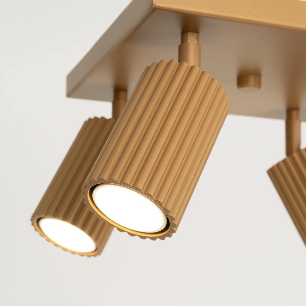 Sollux Lighting Stropní svítidlo KARBON 4 zlaté