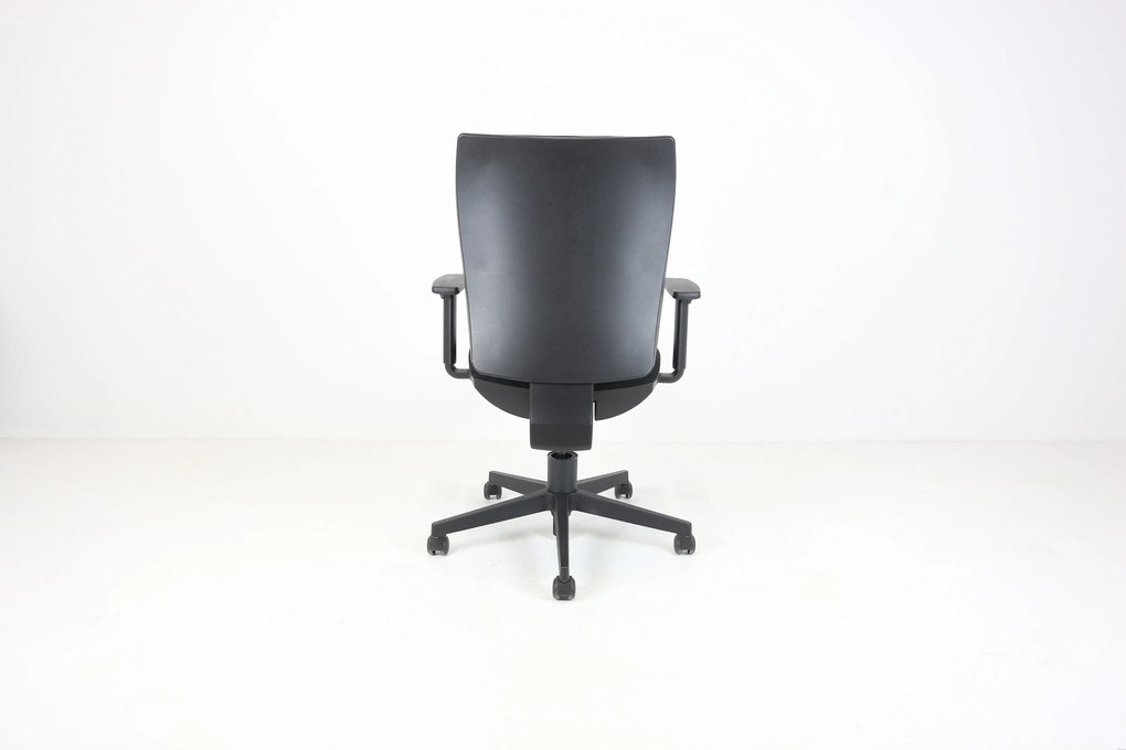 LDSEATING Židle kancelářská, LD-Lyra, černá, područky, synchro.m.