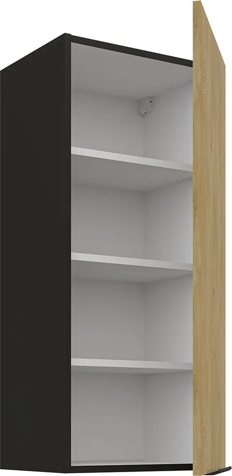 CREMONA cc | horní skříňka 40 G-90 1F policová | 40 cm | VYSOKÁ | černá/cremona