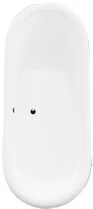 BESCO Volně stojící vana AMELIA bílá Nožičky k vaně - Chromové, Rozměr vany - 190 × 77 cm - VANALI190C