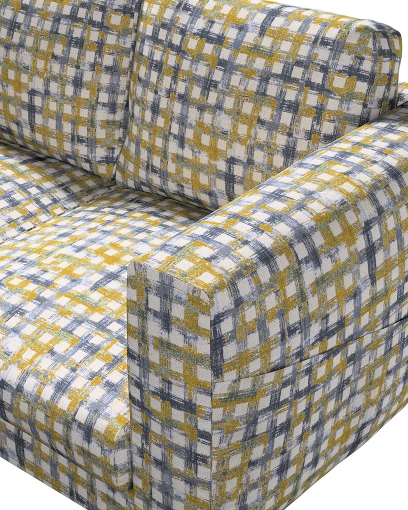 Potah na pohovku IKEA Norsborg 2-místná barva modrá látka pletený vzor, vzorované