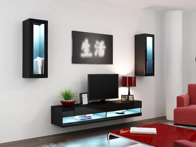 Cama Meble Obývací stěna VIGO NEW 11 Barva: černá