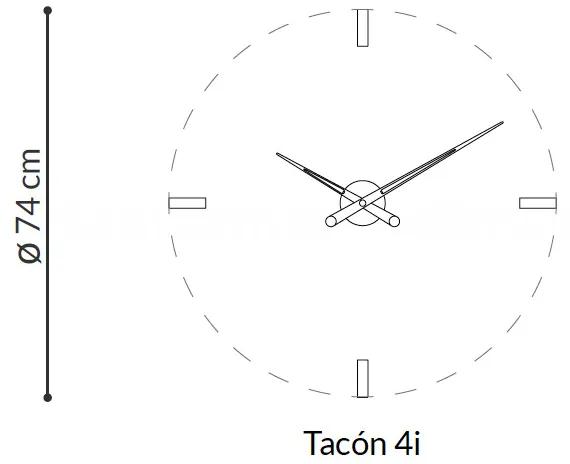 Designové nástěnné hodiny Nomon Tacon 4i 73cm