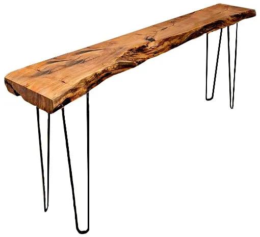 Stará Krása – Ruční výroba Konzolový stolek z přírodního masivu 76x100x40-50
