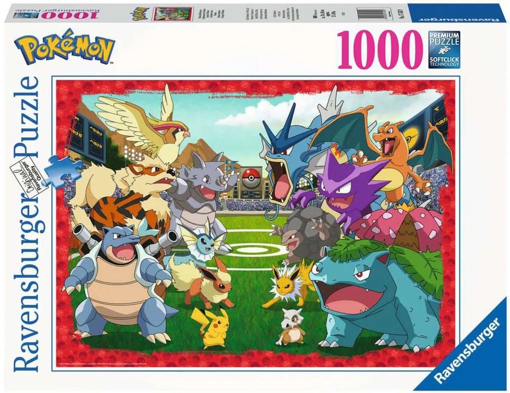 RAVENSBURGER Puzzle Pokémon Poměr síly 1000 dílků 70x50cm skládačka 2412000628
