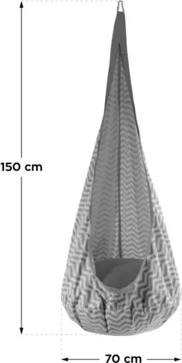 Dětská houpačka Doppo 20 šedá