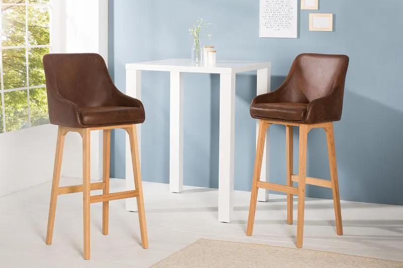 Barová židle Scandinavia Struktur antik káva | BIANO