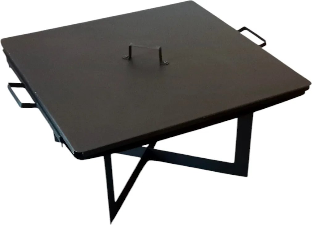 IQ Garden Čtvercové ohniště s roštem a víkem - 70 cm IGNIRA 327261