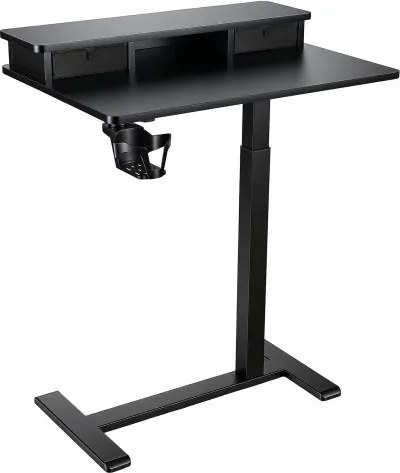 Noční stolek 700 × 500 mm, Stojící vozík s 2vrstvou deskou VEVOR