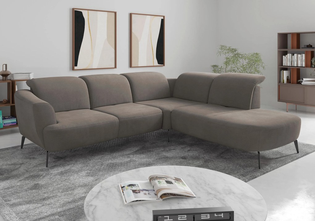 XXXLutz ROHOVÁ SEDAČKA, textil, jílová barva Sit & More - Sedací soupravy - 00014401852C